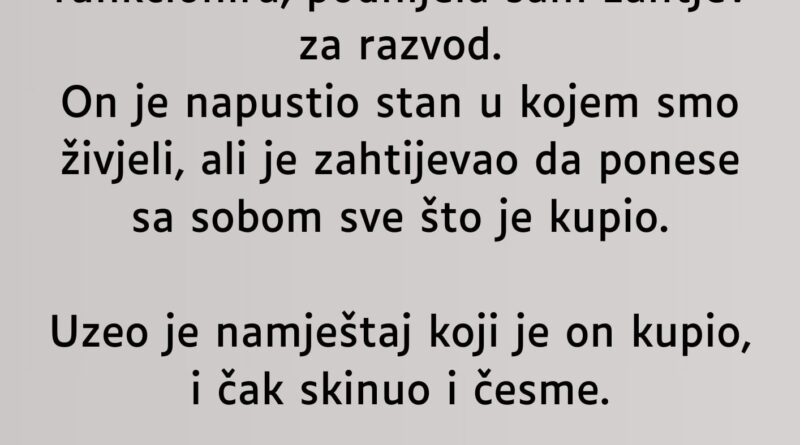 “Udala sam se za bogatog čovjeka…” – Dusko Radovic
